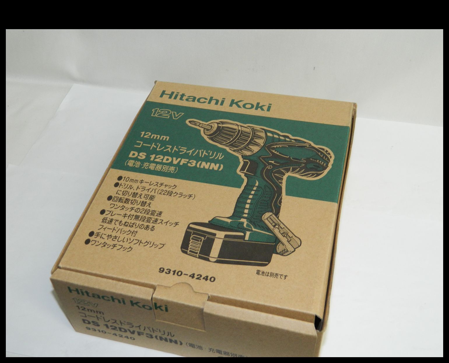 半田店 新品 未使用 Hitachi Koki 日立工機 12mm コードレスドライバドリル DS12DVF3 NN 本体のみ 12V 電動 ...