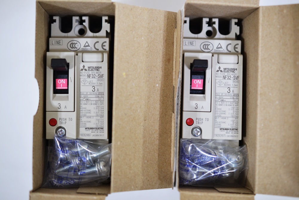 三菱電機 ノーヒューズ遮断器 (2P 3A) NF32-SVF 買取金額 600円 - リサイクル＆買取専門のリサイクルマート